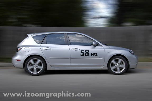Buy Magnetic Autocross Numbers and Class Letters - SCCA Solo Compliant ...